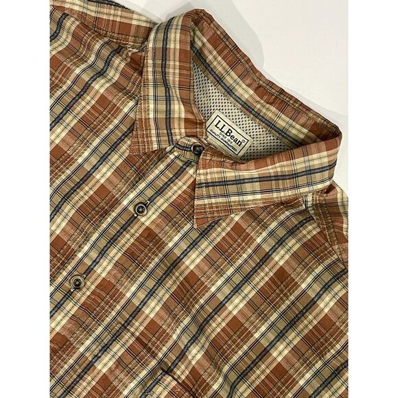L.L. Bean | Shirts | Ll Bean Short Sleeve Pocket Button Up Shirt Mens ...